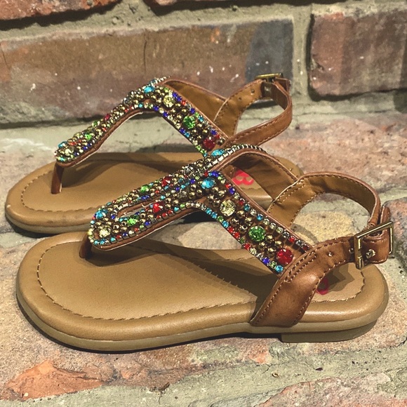 GB girls | Shoes | Gb Girls Boho Jeweled Flat Sandals | Poshmark